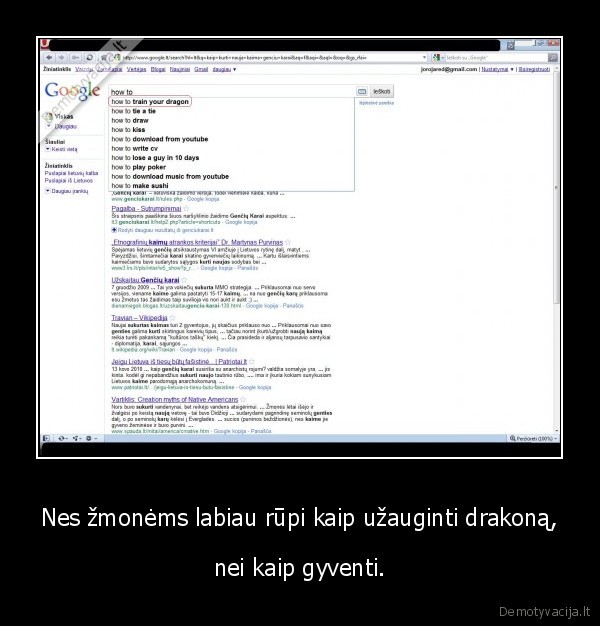 Nes žmonėms labiau rūpi kaip užauginti drakoną, | Demotyvacija.lt